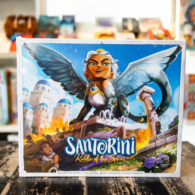 Santorini: Riddle of the Sphinx – The Hexagon Board Game Cafe
